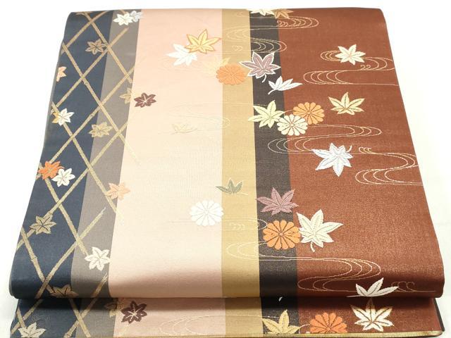 ■■■　サイズ　■■■ 長さ 424cm 幅 30.5cm程 ■■■　商品詳細　■■■ 【正絹・芯なし】 詳細に関しましては、画像をご確認ください。 大変上質な逸品になります。 お安く出品致しますので、是非この機会にいかがでしょうか？ ※2...