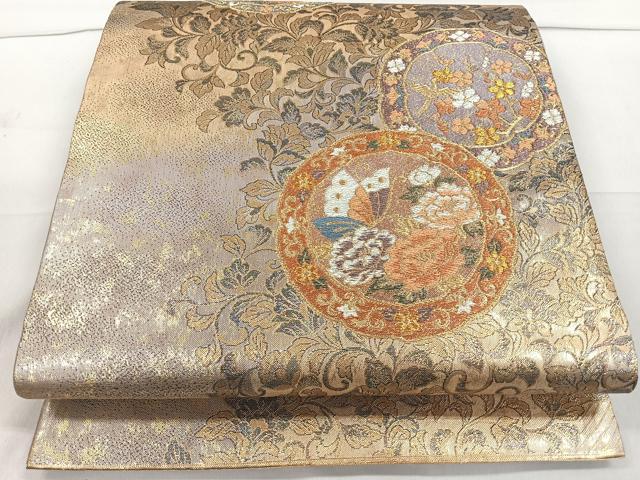 ■■■　サイズ　■■■ 長さ 434cm 幅 30.5cm程 ■■■　商品詳細　■■■ 【正絹】 詳細に関しましては、画像をご確認ください。 大変上質な逸品になります。 お安く出品致しますので、是非この機会にいかがでしょうか？ ※着用時には...