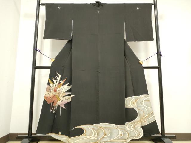 ■■■　サイズ　■■■ 身丈 157.5cm（肩から） 裄丈 63cm 袖丈 48cm　縫込み 5cm 袖幅 32cm 前幅 24cm 後幅 29.5cm 着物縫いこみ 内揚げ 0cm 裄 お袖側 約2.5cm　身頃側 約2.5cm ■■■...