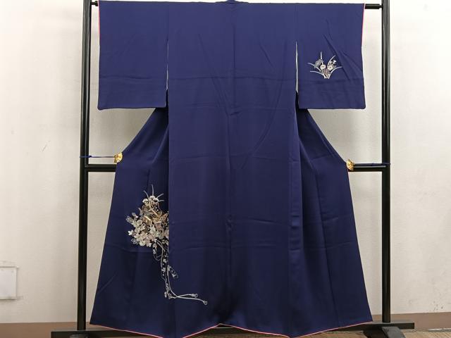 ■■■　サイズ　■■■ 身丈 153.5cm（肩から） 裄丈 61.5cm 袖丈 50.5cm　縫込み 6.5cm 袖幅 31.5cm 前幅 24.5cm 後幅 30cm 着物縫いこみ 内揚げ 4cm 裄 お袖側 約4cm　身頃側 約4cm...