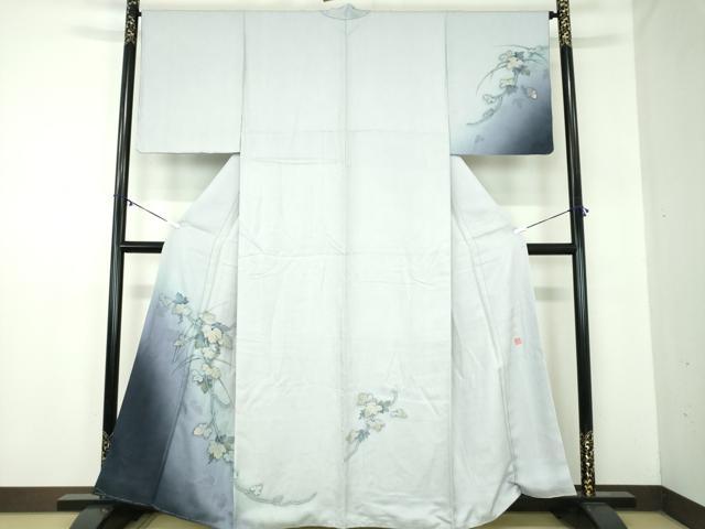 ■■■　サイズ　■■■ 身丈 160.5cm（肩から） 裄丈 65.5cm 袖丈 49cm　縫込み 6.5cm 袖幅 32.5cm 前幅 26.5cm 後幅 32.5cm 着物縫いこみ 内揚げ 10.5cm 裄 お袖側 約2cm　身頃側 約...