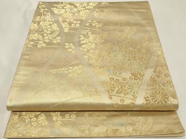 ■■■　サイズ　■■■ 長さ 448cm 幅 30.5cm程 ■■■　商品詳細　■■■ 【正絹・芯なし】 詳細に関しましては、画像をご確認ください。 大変上質な逸品になります。 お安く出品致しますので、是非この機会にいかがでしょうか？ ※汚...