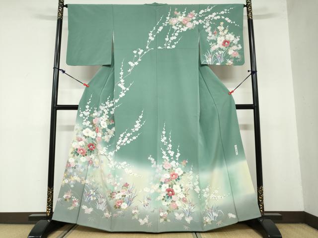 ■■■　サイズ　■■■ 身丈 160cm（肩から） 裄丈 65cm 袖丈 49cm　縫込み 5cm 袖幅 33cm 前幅 24cm 後幅 30.5cm 着物縫いこみ 内揚げ 7cm 裄 お袖側 約2cm　身頃側 約4cm ■■■　商品詳細　...