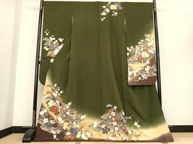 ■■■　サイズ　■■■ 身丈 175cm（肩から） 裄丈 68cm 袖丈 107cm　縫込み 4cm 袖幅 35cm 前幅 25cm 後幅 31cm 着物縫いこみ 内揚げ 0cm 裄 お袖側 約3cm　身頃側 約4.5cm ■■■　商品詳細...