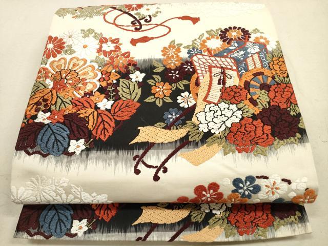 ■■■　サイズ　■■■ 長さ 418cm 幅 30.5cm程 ■■■　商品詳細　■■■ 【正絹・芯なし】 詳細に関しましては、画像をご確認ください。 大変上質な逸品になります。 お安く出品致しますので、是非この機会にいかがでしょうか？ ※汚...