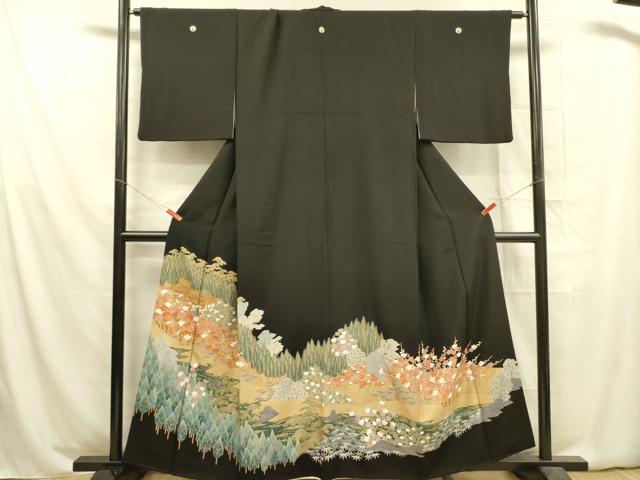 ■■■　サイズ　■■■ 身丈 159cm（肩から） 裄丈 65cm 袖丈 47cm　縫込み 7cm 袖幅 33cm 前幅 24cm 後幅 30cm 着物縫いこみ 内揚げ 9cm 裄 お袖側 約2cm　身頃側 約2cm ■■■　商品詳細　■■...