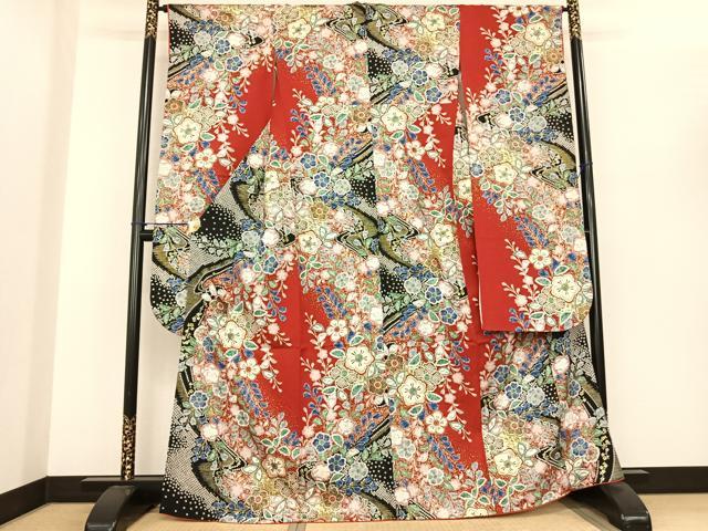 ■■■　サイズ　■■■ 身丈 166cm（肩から） 裄丈 65cm 袖丈 110cm　縫込み 4.5cm 袖幅 33.5cm 前幅 25cm 後幅 29cm 着物縫いこみ 内揚げ 4cm 裄 お袖側 約1cm　身頃側 約3cm ■■■　商品...