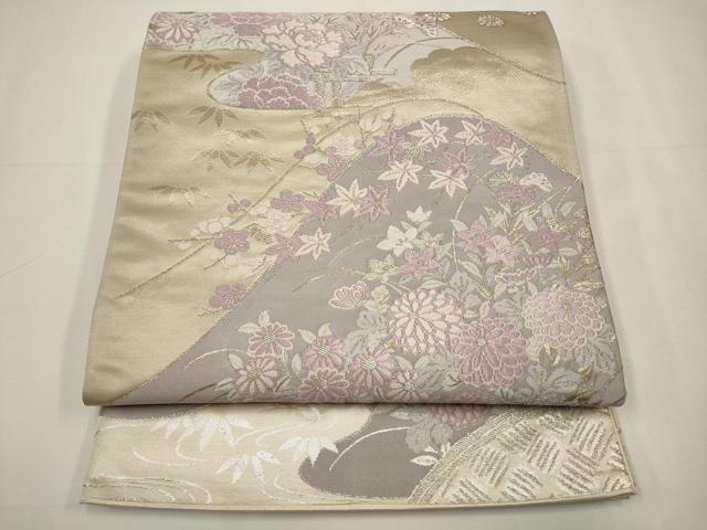 ■■■　サイズ　■■■ 長さ 432cm 幅 30.5cm程 ■■■　商品詳細　■■■ 【正絹】 詳細に関しましては、画像をご確認ください。 大変上質な逸品になります。 お安く出品致しますので、是非この機会にいかがでしょうか？ ■■■　注意...