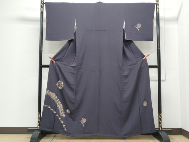 ■■■　サイズ　■■■ 身丈 160.5cm（肩から） 裄丈 66cm 袖丈 47cm　縫込み 7cm 袖幅 35cm 前幅 24cm 後幅 28cm 着物縫いこみ 内揚げ 5cm 裄 お袖側 約2cm　身頃側 約4cm ■■■　商品詳細　...