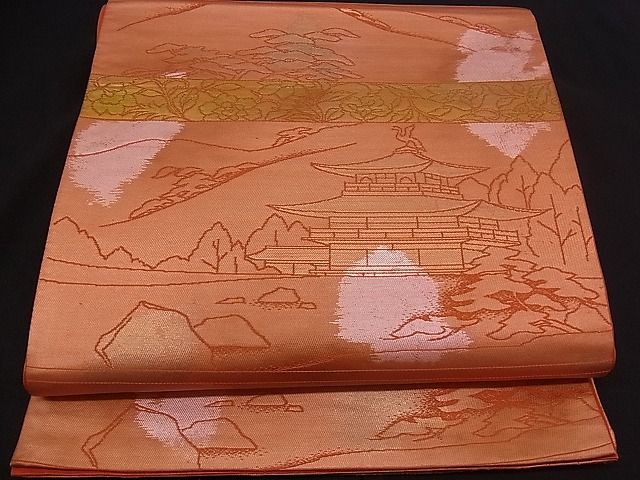 ■■■　サイズ　■■■ 長さ 414cm 幅 30cm程 ■■■　商品詳細　■■■ 【正絹】 状態は締めてはおりますが 特に目立ったシミ汚れなどもなく大変良い状態です。 大変上質な逸品になります。 お安く出品致しますので、是非この機会にいか...