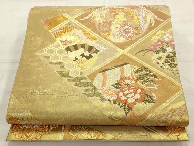 ■■■　サイズ　■■■ 長さ 438cm 幅 30.5cm程 ■■■　商品詳細　■■■ 【正絹】 状態は締めてはおりますが 特に目立ったシミ汚れなどもなく大変良い状態です。 大変上質な逸品になります。 お安く出品致しますので、是非この機会に...