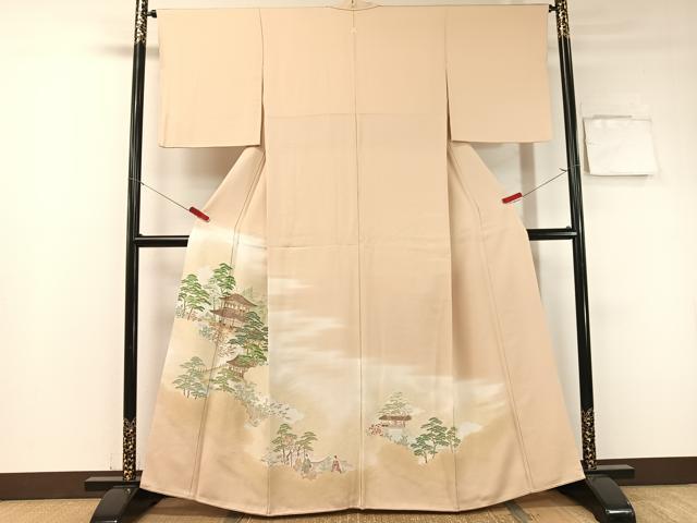 ■■■　サイズ　■■■ 身丈 161cm（肩から） 裄丈 64cm 袖丈 48cm　縫込み 8cm 袖幅 33.5cm 前幅 24.5cm 後幅 29.5cm 着物縫いこみ 内揚げ 9.5cm 裄 お袖側 約2cm　身頃側 約4cm ■■■...