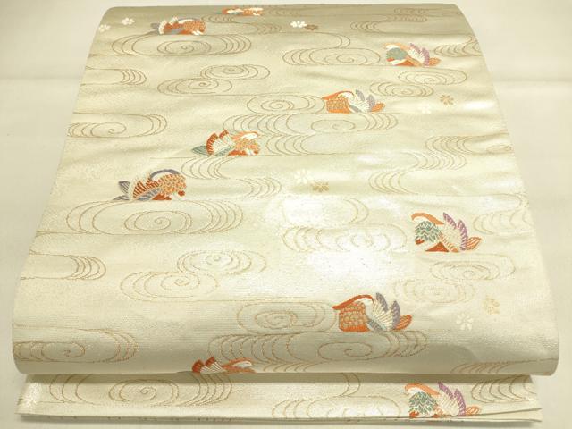 ■■■　サイズ　■■■ 長さ 430cm 幅 31cm程 ■■■　商品詳細　■■■ 【正絹・芯なし】 詳細に関しましては、画像をご確認ください。 大変上質な逸品になります。 お安く出品致しますので、是非この機会にいかがでしょうか？ ■■■　...