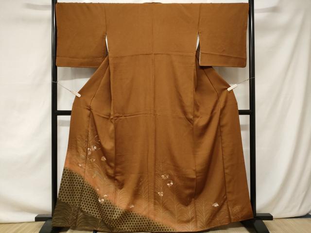 ■■■　サイズ　■■■ 身丈 163cm（肩から） 裄丈 69cm 袖丈 46cm　縫込み 3cm 袖幅 35cm 前幅 24cm 後幅 30cm 着物縫いこみ 内揚げ 4cm 裄 お袖側 約1cm　身頃側 約1cm ■■■　商品詳細　■■...