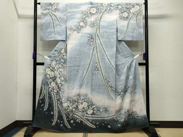 ■■■　サイズ　■■■ 身丈 164cm（肩から） 裄丈 64.5cm 袖丈 49cm　縫込み 6cm 袖幅 32.5cm 前幅 25.5cm 後幅 31cm 着物縫いこみ 内揚げ 8cm 裄 お袖側 約3cm　身頃側 約3cm ■■■　商...