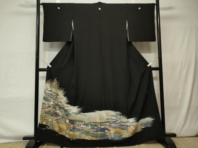 ■■■　サイズ　■■■ 身丈 164cm（肩から） 裄丈 65.5cm 袖丈 46.5cm　縫込み 5.5cm 袖幅 33cm 前幅 25cm 後幅 30.5cm 着物縫いこみ 内揚げ 6cm 裄 お袖側 約3.5cm　身頃側 約3cm ■...