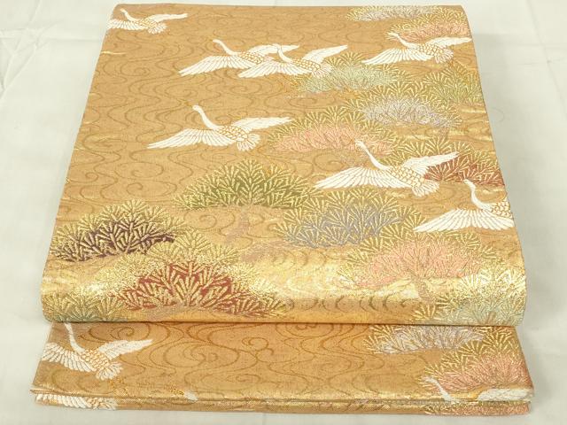 ■■■　サイズ　■■■ 長さ 442cm 幅 30.5cm程 ■■■　商品詳細　■■■ 【正絹・芯なし】 詳細に関しましては、画像をご確認ください。 大変上質な逸品になります。 お安く出品致しますので、是非この機会にいかがでしょうか？ ■■...