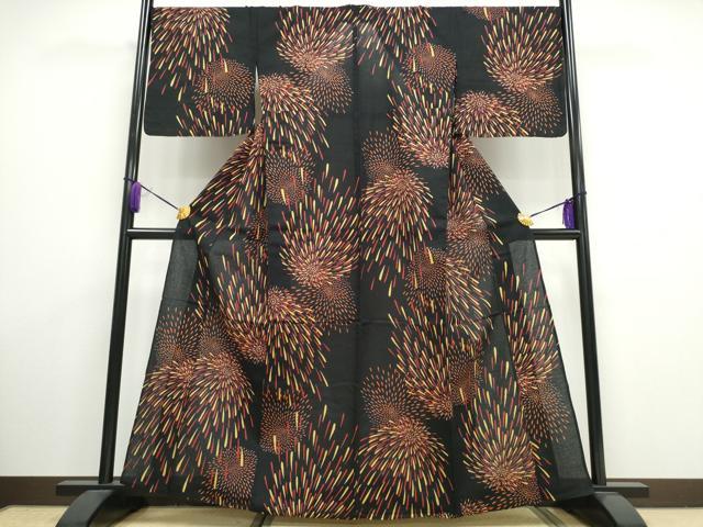 ■■■　サイズ　■■■ 身丈 161cm（肩から） 裄丈 69.5cm 袖丈 47cm　縫込み 1.5cm 袖幅 35cm 前幅 24cm 後幅 30cm 着物縫いこみ 内揚げ 0cm 裄 お袖側 約1cm　身頃側 約2cm ■■■　商品詳...