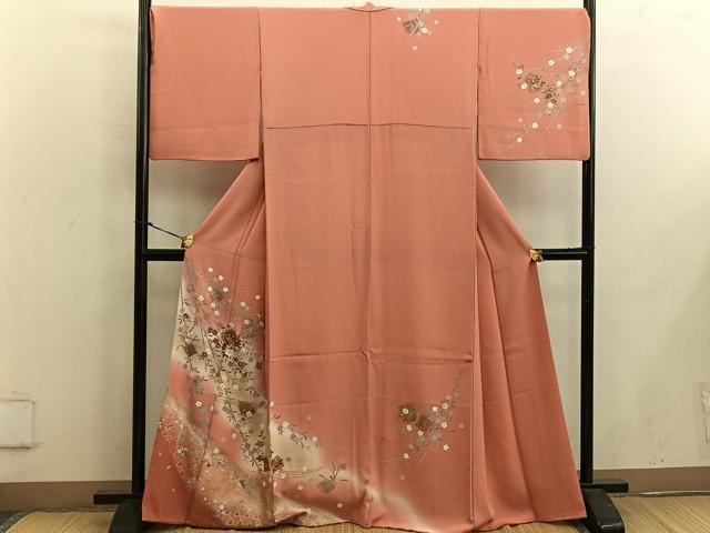 ■■■　サイズ　■■■ 身丈 164cm（肩から） 裄丈 69.5cm 袖丈 48.5cm　縫込み 0cm 袖幅 35cm 前幅 27cm 後幅 33cm 着物縫いこみ 内揚げ 4.5cm 裄 お袖側 約1cm　身頃側 約2cm ■■■　商...