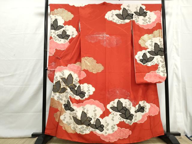 ■■■　サイズ　■■■ 身丈 160cm（肩から） 裄丈 66cm 袖丈 97cm　縫込み 3cm 袖幅 34cm 前幅 24cm 後幅 29cm 着物縫いこみ 内揚げ 0cm 裄 お袖側 約3cm　身頃側 約3.5cm ■■■　商品詳細　...