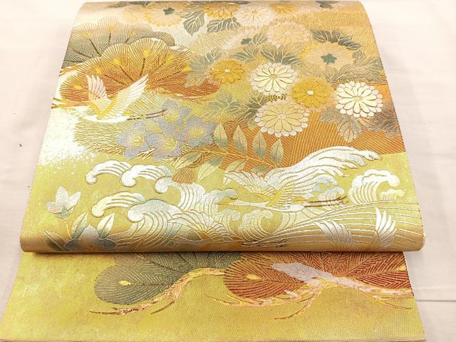 ■■■　サイズ　■■■ 長さ 438cm 幅 31cm程 ■■■　商品詳細　■■■ 【正絹】 詳細に関しましては、画像をご確認ください。 大変上質な逸品になります。 お安く出品致しますので、是非この機会にいかがでしょうか？ ※汚れ等に関しま...