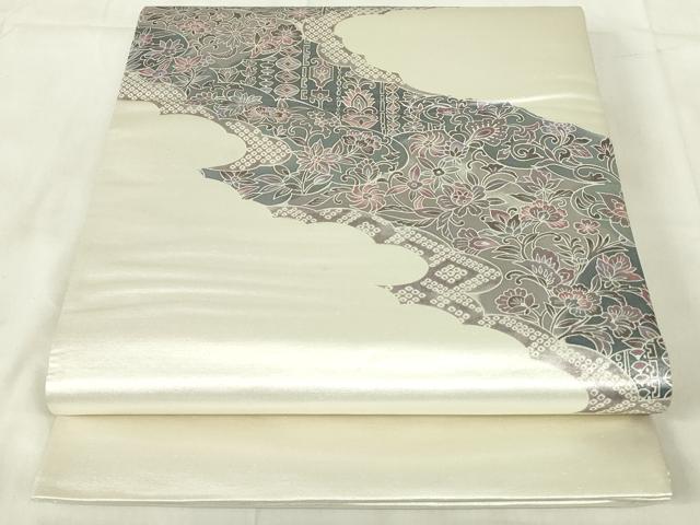 ■■■　サイズ　■■■ 長さ 424cm 幅 30.5cm程 ■■■　商品詳細　■■■ 【正絹】 詳細に関しましては、画像をご確認ください。 大変上質な逸品になります。 お安く出品致しますので、是非この機会にいかがでしょうか？ ■■■　注意...