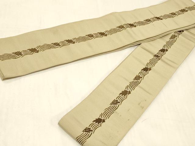 ■■■　サイズ　■■■ 長さ 406cm 幅 9.5cm程 ■■■　商品詳細　■■■ 【正絹】 詳細に関しましては、画像をご確認ください。 大変上質な逸品になります。 お安く出品致しますので、是非この機会にいかがでしょうか？ ※両側未かがり...