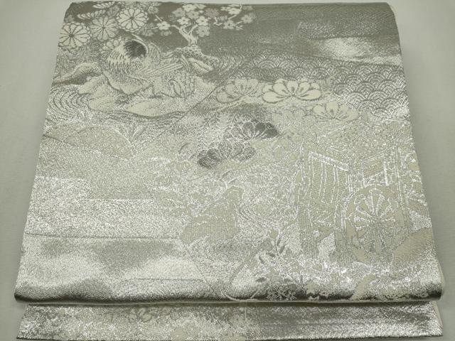 ■■■　サイズ　■■■ 長さ 424cm 幅 31cm程 ■■■　商品詳細　■■■ 【正絹・芯なし】 詳細に関しましては、画像をご確認ください。 大変上質な逸品になります。 お安く出品致しますので、是非この機会にいかがでしょうか？ ■■■　...