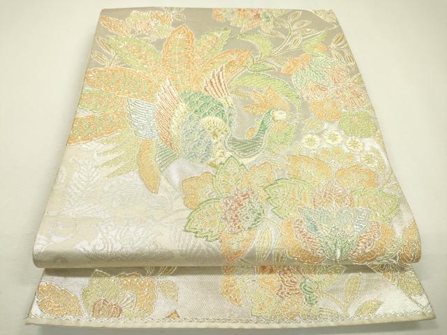 ■■■　サイズ　■■■ 長さ 416cm 幅 30cm程 ■■■　商品詳細　■■■ 【正絹・芯なし】 状態は接写画像のように 表地所々・裏地に薄い汚れ胴回りに折れ山の薄い線汚れがございます。 大変上質な逸品になります。 お安く出品致しますの...