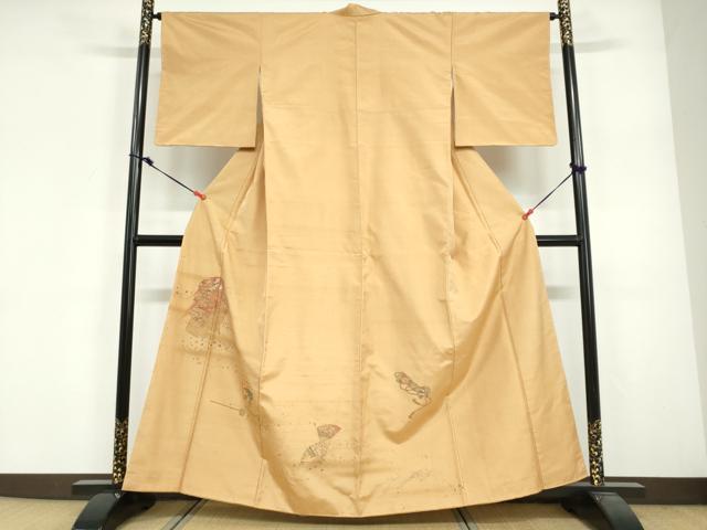 ■■■　サイズ　■■■ 身丈 158cm（肩から） 裄丈 64cm 袖丈 49cm　縫込み 4cm 袖幅 32cm 前幅 23cm 後幅 30.5cm 着物縫いこみ 内揚げ 2cm 裄 お袖側 約4cm　身頃側 約2cm ■■■　商品詳細　...
