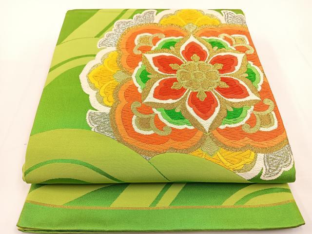 ■■■　サイズ　■■■ 長さ 442cm 幅 30.5cm程 ■■■　商品詳細　■■■ 【正絹・芯なし】 詳細に関しましては、画像をご確認ください。 大変上質な逸品になります。 お安く出品致しますので、是非この機会にいかがでしょうか？ ※汚...