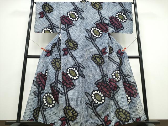 ■■■　サイズ　■■■ 身丈 161.5cm（肩から） 裄丈 68cm 袖丈 48cm　縫込み 2.5cm 袖幅 34.5cm 前幅 23.5cm 後幅 31cm 着物縫いこみ 内揚げ 0cm 裄 お袖側 約0cm　身頃側 約0cm ■■■...