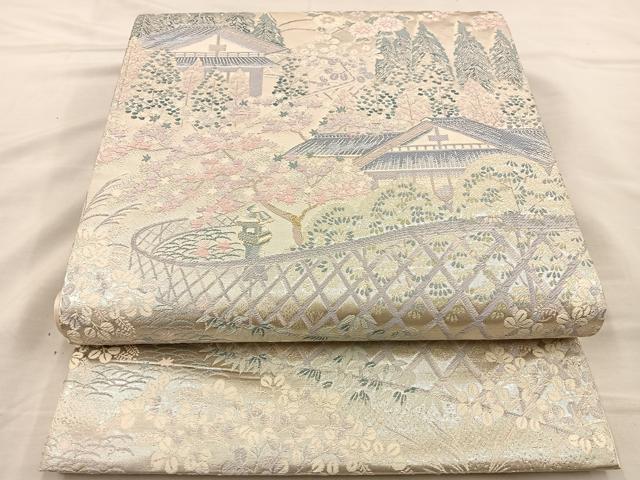 ■■■　サイズ　■■■ 長さ 428cm 幅 29.5cm程 ■■■　商品詳細　■■■ 【正絹】 詳細に関しましては、画像をご確認ください。 大変上質な逸品になります。 お安く出品致しますので、是非この機会にいかがでしょうか？ ※汚れ等に関...