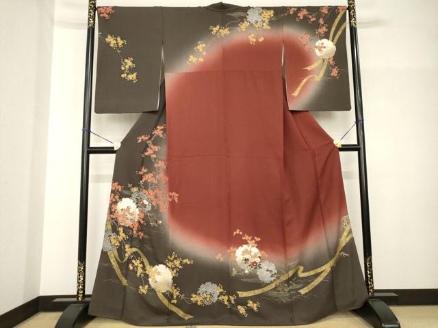 ■■■　サイズ　■■■ 身丈 166cm（肩から） 裄丈 66cm 袖丈 60cm　縫込み 6.5cm 袖幅 34cm 前幅 23cm 後幅 30cm 着物縫いこみ 内揚げ 3.5cm 裄 お袖側 約2cm　身頃側 約2cm ■■■　商品詳...