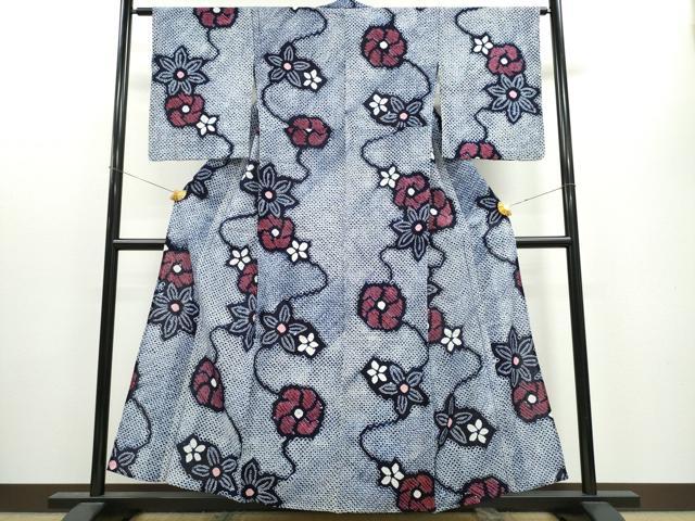 ■■■　サイズ　■■■ 身丈 154cm（肩から） 裄丈 65cm 袖丈 53cm　縫込み 3cm 袖幅 34cm 前幅 25.5cm 後幅 28.5cm 着物縫いこみ 内揚げ 0cm 裄 お袖側 約2cm　身頃側 約1cm ■■■　商品詳...