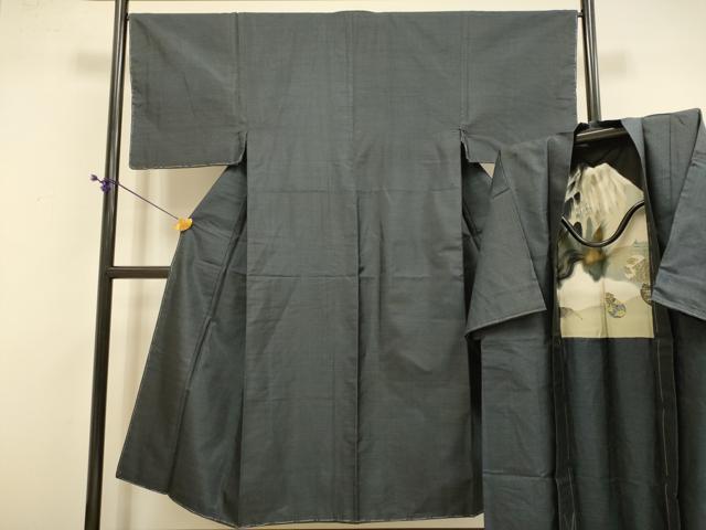 ■■■　サイズ　■■■ 【着物】 身丈 143cm（肩から） 裄丈 66cm 袖丈 48cm　縫込み 2.5cm 袖幅 34cm 前幅 24.5cm 後幅 30.5cm 着物縫いこみ 内揚げ 2cm 裄 お袖側 約1cm　身頃側 約2.5c...