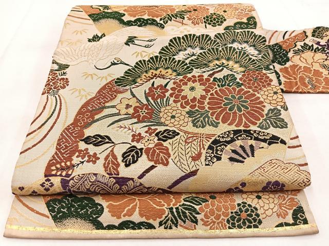 ■■■　サイズ　■■■ 長さ 333cm 幅 30cm程 ■■■　商品詳細　■■■ 【正絹】 詳細に関しましては、画像をご確認ください。 大変上質な逸品になります。 お安く出品致しますので、是非この機会にいかがでしょうか？ ※アンティークに...