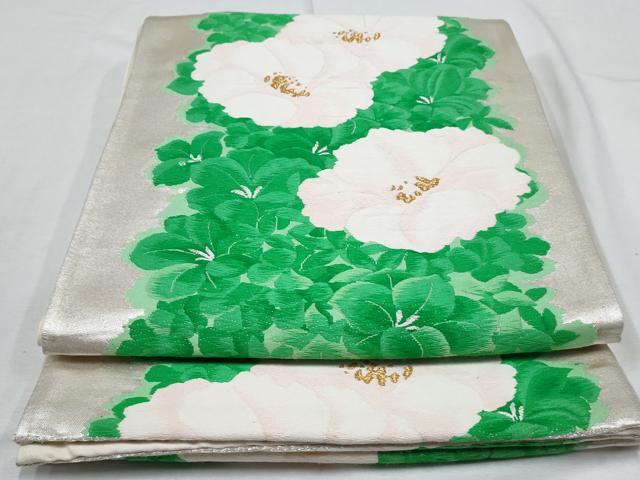 ■■■　サイズ　■■■ 長さ 412cm 幅 30cm程 ■■■　商品詳細　■■■ 【正絹・芯なし】 詳細に関しましては、画像をご確認ください。 大変上質な逸品になります。 お安く出品致しますので、是非この機会にいかがでしょうか？ ■■■　...