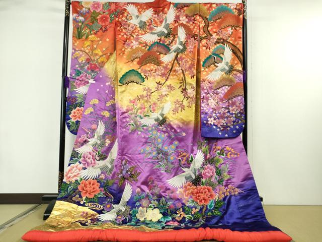 ■■■　サイズ　■■■ 身丈 200cm（肩から） 裄丈 68cm 袖丈 106.5cm 袖幅 35cm 前幅 26cm 後幅 32.5cm 着物縫いこみ 内揚げ 0cm 裄 お袖側 約 0cm　身頃側 約 0cm ■■■　商品詳細　■■■...