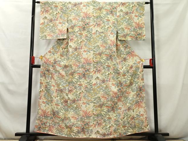 ■■■　サイズ　■■■ 身丈 156.5cm（肩から） 裄丈 63cm 袖丈 48cm　縫込み 3.5cm 袖幅 32.5cm 前幅 21.5cm 後幅 26.5cm 着物縫いこみ 内揚げ 0cm 裄 お袖側 約1cm　身頃側 約2.5cm...