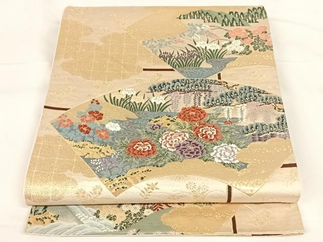 ■■■　サイズ　■■■ 長さ 436cm 幅 30cm程 ■■■　商品詳細　■■■ 【正絹・芯なし】 詳細に関しましては、画像をご確認ください。 大変上質な逸品になります。 お安く出品致しますので、是非この機会にいかがでしょうか？ ※汚れ等...