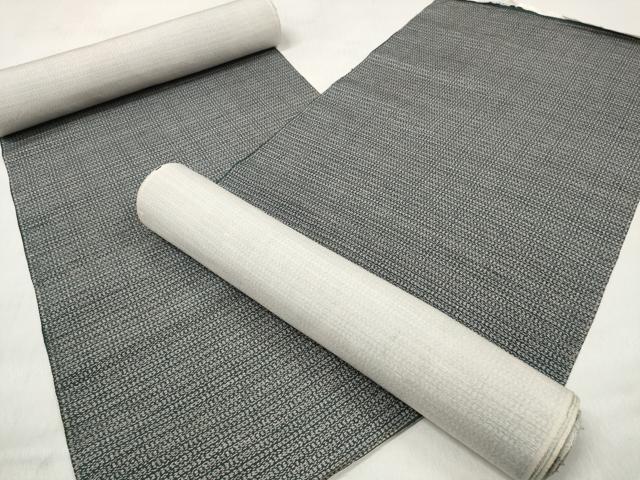 ■■■　サイズ　■■■ 長さ　　約12.6m／11.9m 幅　　　約37.5cm(2本共) ■■■　商品詳細　■■■ 【正絹・未使用】 状態は接写画像のように裏面所々に薄いシミ汚れがございます。 大変上質な逸品になります。 お安く出品致しま...