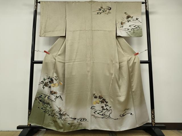 ■■■　サイズ　■■■ 身丈 156cm（肩から） 裄丈 64cm 袖丈 47.5cm　縫込み 6cm 袖幅 32.5cm 前幅 26.5cm 後幅 30.5cm 着物縫いこみ 内揚げ 10cm 裄 お袖側 約4cm　身頃側 約2cm ■■...