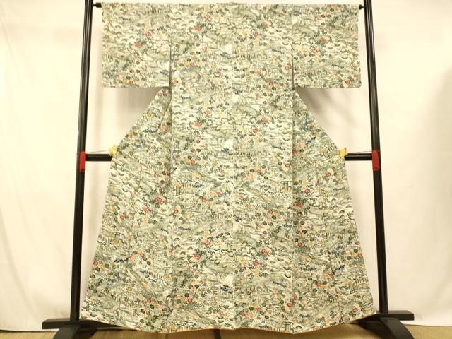 ■■■　サイズ　■■■ 身丈 156cm（肩から） 裄丈 64cm 袖丈 44.5cm　縫込み 5cm 袖幅 33.5cm 前幅 24cm 後幅 29cm 着物縫いこみ 内揚げ 4cm 裄 お袖側 約2cm　身頃側 約4cm ■■■　商品詳...
