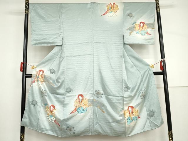 ■■■　サイズ　■■■ 身丈 139cm（肩から） 裄丈 68cm 袖丈 49cm　縫込み 3cm 袖幅 34cm 前幅 25.5cm 後幅 31cm 着物縫いこみ 内揚げ 3.5cm 裄 お袖側 約0cm　身頃側 約0cm ■■■　商品詳...