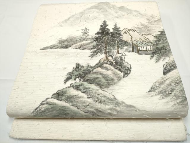 ■■■　サイズ　■■■ 長さ 376cm 幅 30cm程 ■■■　商品詳細　■■■ 【正絹】 状態は接写画像のように表地所々・胴回り・帯芯・裏地に汚れがございます。 大変上質な逸品になりますのでぜひお手入れをされてお召しになられてはいかがで...