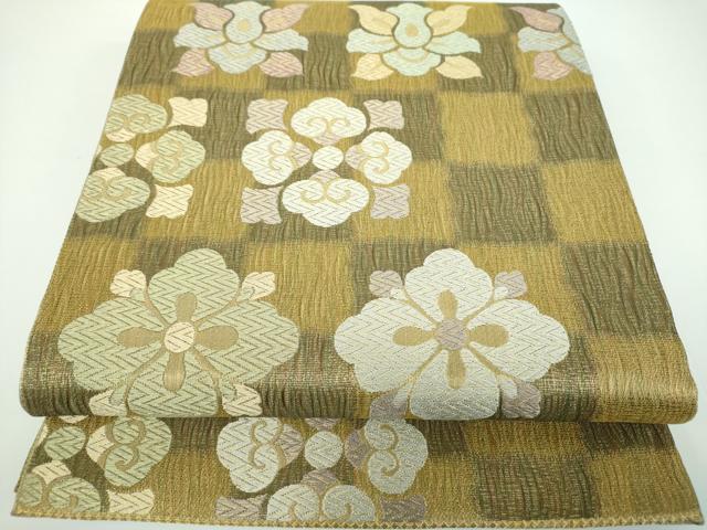 ■■■　サイズ　■■■ 長さ 436cm 幅 30.5cm程 ■■■　商品詳細　■■■ 【正絹】 状態は締めてはおりますが 特に目立ったシミ汚れなどもなく大変良い状態です。 大変上質な逸品になります。 お安く出品致しますので、是非この機会に...