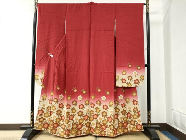 ■■■　サイズ　■■■ 身丈 162cm（肩から） 裄丈 67cm 袖丈 104cm　縫込み 8cm 袖幅 34.5cm 前幅 25cm 後幅 31cm 着物縫いこみ 内揚げ 7cm 裄 お袖側 約3cm　身頃側 約4cm ■■■　商品詳細...