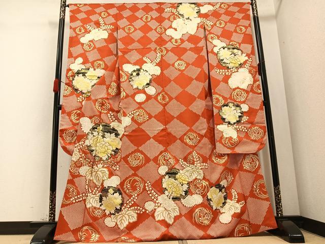 ■■■　サイズ　■■■ 身丈 164cm（肩から） 裄丈 66cm 袖丈 111.5cm　縫込み 1cm 袖幅 33cm 前幅 23cm 後幅 29.5cm 着物縫いこみ 内揚げ 1cm 裄 お袖側 約1cm　身頃側 約1cm ■■■　商品...