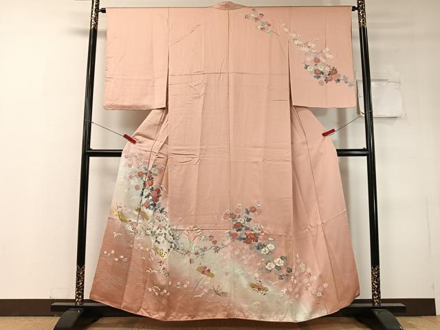 ■■■　サイズ　■■■ 身丈 158cm（肩から） 裄丈 63.5cm 袖丈 56cm　縫込み 10.5cm 袖幅 32.5cm 前幅 22.5cm 後幅 30.5cm 着物縫いこみ 内揚げ 10cm 裄 お袖側 約3.5cm　身頃側 約4...
